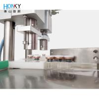 China Desktop Automatic 5ml Vial Crimp Capping Machine With Dual Capping Head for Frozen Dry Powder Packing for sale