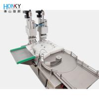 China Desktop Dual Head 10ml Glass Vial Capping Machine With Air Crimp Function And 60 bpm Speed for sale