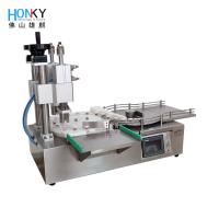China Desktop Dual Head 10ml Glass Vial Capping Machine With Air Crimp Function And 60 bpm Speed for sale