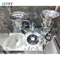 China Full Automatic 10ml Vial Filling Capping Machine With Automatic Cap And Plug Feeding Disk Pharma Industry Packing for sale