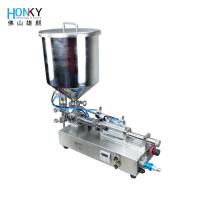 China 50W Desktop Pneumatic Paste Filling Machine For High Viscosity Paste With High Precision Piston Pump for sale