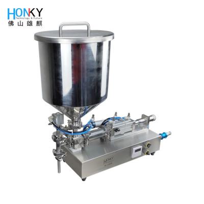 China 50W Desktop Pneumatic Paste Filling Machine For High Viscosity Paste With High Precision Piston Pump for sale