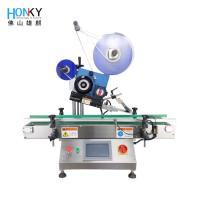China Desktop Flat Surface Labeling Machine with PLC Control System SUS304 Stainless Steel 45 PCS per Minute for sale