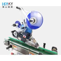 China PLC Control SUS304 Stainless Steel Flat Surface Automatic Labeling Machine with 2350 BPM Speed for Electronics and Apparel Box Packaging for sale