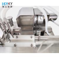 China 10ml High Precision Filling 80BPM Semi Automatic Table Top Liquid Filling Machine for sale