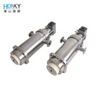 China Semiautomatic Cream Paste Filling Machine 45 BPM with Ceramic Piston Pump for Multiple Size Bottles for sale