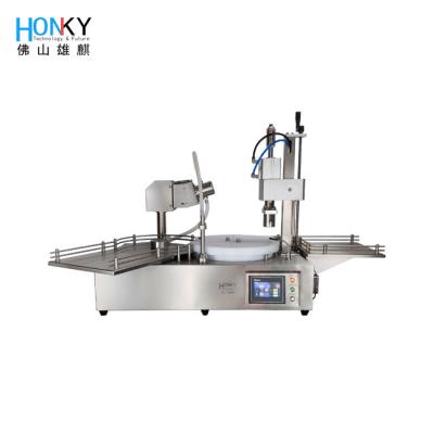 China Semi Automatic 3ml Vial Filling And Capping Machine With Ceramic Pump For Essence Vials for sale