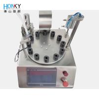 China Desktop Semi-Auto 2ml Perfume Spray Vial Filling Machine With Ceramic Pump And Cap Pressing Function for sale