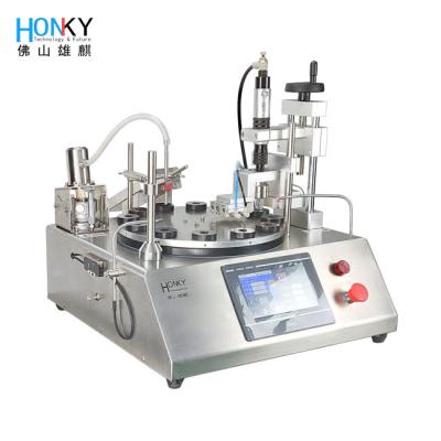 China Semi-Automatic 2000 BPH Vial Capping Machine with Ceramic Pump for 1-10ml Filling Size for sale