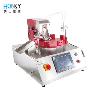 China Desktop Double Head Centrifuge Bottle Filling Machine with High Precision Ceramic Pump for Bio Reagent for sale