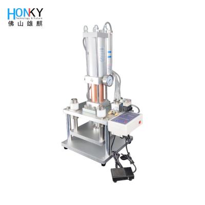 China Hydraulic Air Cylinder Electric Driven Automatic Capping Machine with Stainless Steel 304 Construction for sale