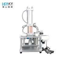 China Desktop Automatic Hydraulic Capping Pressing Machine With 3 Tons Power and 400 PCS/Minute for Bottle Capping for sale