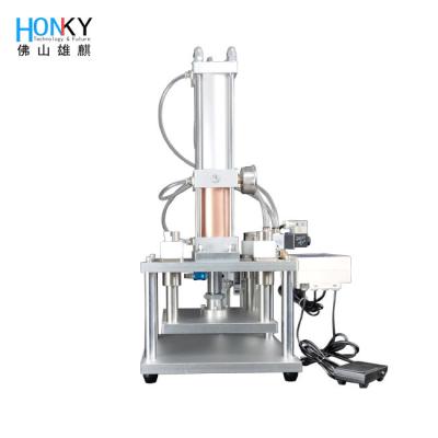 China Desktop Type 3600 BPH Electric and Air Driven Automatic Capping Machine for Bottle Cap Sealing for sale