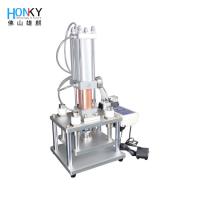 China Desktop Automatic Hydraulic Capping Pressing Machine With 3 Tons Power and 400 PCS/Minute for Bottle Capping for sale