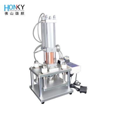 China Desktop Automatic Hydraulic Capping Pressing Machine With 3 Tons Power and 400 PCS/Minute for Bottle Capping for sale