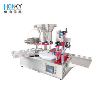 China Fully Automatic 30ml Desktop Liquid Filling and Capping Machine with Ceramic Piston Pump for Lab Reagent for sale