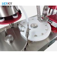 China 30ml Fully Automatic Desktop Liquid Filling Capping Machine with Ceramic Pump for Aromatherapy Oil for sale