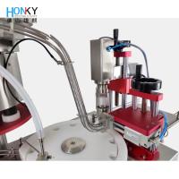 China Desktop Automatic 30-50ml Bottle Liquid Filling Machine with High Precision Ceramic Pump and Servo Motor Capping System for sale