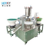 China Full Automatic Cosmetic Paste Filling Machine with 10-100g Range Ceramic Piston Pump and 35-40 Bpm Efficiency for sale