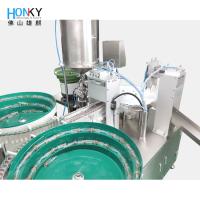 China Full Automatic Cosmetic Paste Filling Machine with 10-100g Range Ceramic Piston Pump and 35-40 Bpm Efficiency for sale