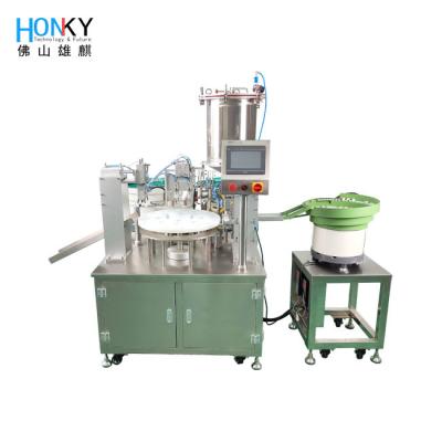 China Full Automatic Cosmetic Paste Filling Machine with 10-100g Range Ceramic Piston Pump and 35-40 Bpm Efficiency for sale