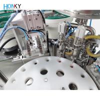China Semi-Automatic Paste Filling Machine with 50-500ml Filling Size Ceramic Piston Pump and Servo Capping System for Cosmetic and Detergent for sale