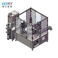 China 500ml 40BPM Automatic Alcoholic Gel Washing Paste Filling and Capping Machine with Ceramic Piston Pump for sale