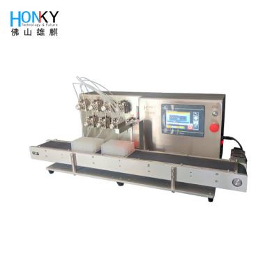 China 10-11 pcs/min Automatic Desktop Filling Machine with Ceramic Pump for 96 Deep Well Plate for sale