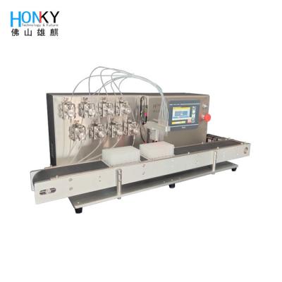 China Full Electric Driven Desktop Filling Machine with Ceramic Pump for 96 Deep Well Plate Bio Reagent Filling for sale