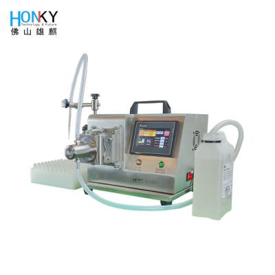 China Portable Semi-Automatic Desktop Filling Machine with Ceramic Pump for 60 PCS/MIN and ±0.6% Accuracy for sale