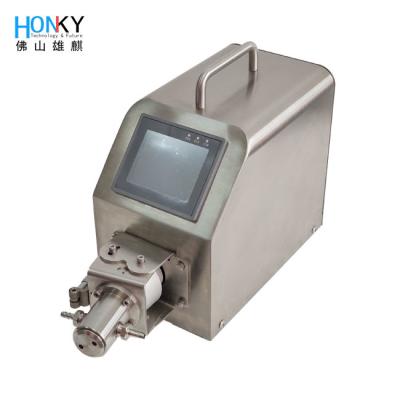 China Portable Semi Automatic Desktop Filling Machine 50 PCS/MIN with ±0.55% Accuracy for 2ml Perfume Sample Filling for sale