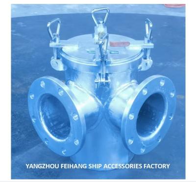 China Right Angle Seawater Filter For Freshwater Pump Inlet Model BR100 CB/T497-2012 for sale