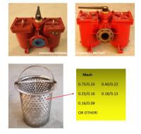 China Duplex Strainer FOR Lube Oil Pump Suction Filter Model:AS80-0.75/0.26 Cb/T425-94  Body cast iron filter cartridge stainl for sale