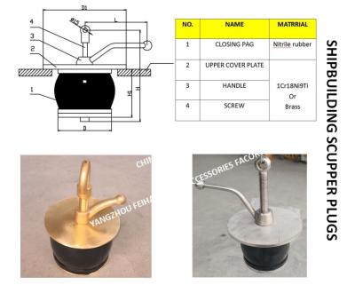 China Rubber Marine Deck Drainage Hole Bolts IMPA 232481-232488 Seat Plate Stainless Steel Plug Copper for sale
