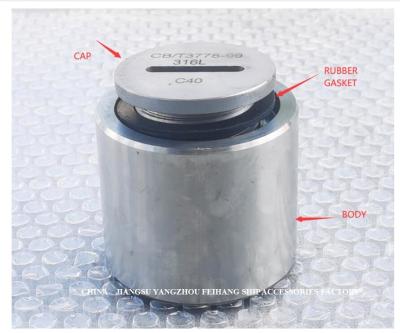 China Stainless Steel Sounding Head , Ballast Tank Elevated Stainless Steel Sounding Injection Head C40 Cb/T3778-1999 for sale