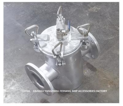 China Carbon Steel Hot-Dip Galvanized Suction Coarse Water Filter AS80 CB/T497 Sea Water Strainers for sale