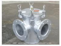 China Marine Suction Coarse Water Filter BLS100 CB/T497-2012 Right Angle Sea Water Filter for sale