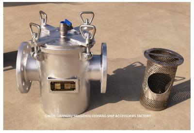 China Coarse Water Filter Sea Water Filter AS100 CB/T497-2012 Body Carbon Steel Hot-Dip Galvanized Filter Cartridge Stainles for sale