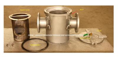 China Marine Seawater Filter Marine Suction Coarse Water Filter AS100 CB/T497-2012 Components for sale