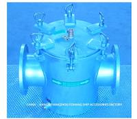 China Straight-Through Coarse Water Filtera150 CBM1061 - Straight-Through Suction Coarse Water Filter Model AS150 CB/T497 for sale