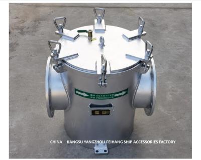China Carbon Steel Galvanized Sea Water Filter Model AS250 CB/T497-2012 For The High Level Subsea Gate Sea Water Strainers for sale