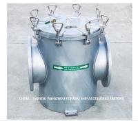 China Imported Carbon Steel Galvanized Seawater Filter AS350 Cb/T497 For Air Conditioning Seawater Pump for sale