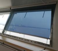China FH001 Blue Marine Sunshade Roller Blinds Cockpit Light Filtering Sunshade Roller Blinds Spring Automatic Positioning for sale