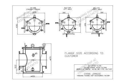 China Technical Data For Marine Main Sea Water Filter-Marine Sea Water Strainers-Marine Basket Type Sea Water Straiern for sale