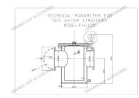 China Technical Parameter For Marine Sea Water Strainers Molde As125 Cb/T497 Housinghot-Dip Galvanized, Filter Stainless Steel for sale