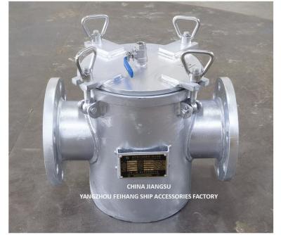 China Main Engine Sea Water Strainer & Aux. Engine Sea Water Strainer Body Galvanized, With Stainless Steel Filter Cartridge for sale