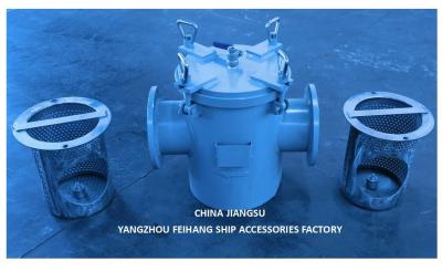 China Main Seawater Strainers Model AS125 CB/T497 Body Galvanized, With Stainless Steel Filter Cartridge for sale