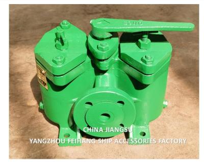 China DOUBLE FUEL STRAINERS CAST IRON BODY (INCLUDING FILTER ELEMENTS) MODEL-AS 25-0.25/0.16 CB/T425 - 94 for sale