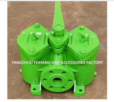 China Duplex Oil Filters Model:AS32-0.40/0.22 Cb/T425-94 For Lube Oil Pump,Straight Type,Cast Iron Body,With Filter Element, for sale