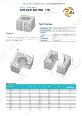 China Technical Specifications For Suction-Rose Box Strainers & Strum Rose Box Strainer Carbon Steel Hot-Dip Galvanized for sale